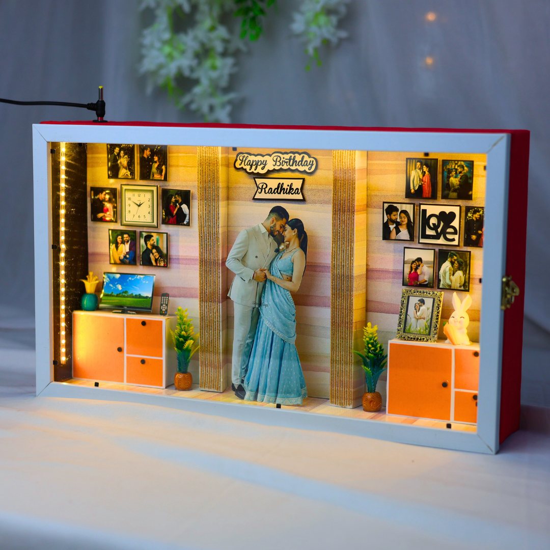 Buy Personalised 3D Miniature Frame for Birthday & Anniversary – Loving ...