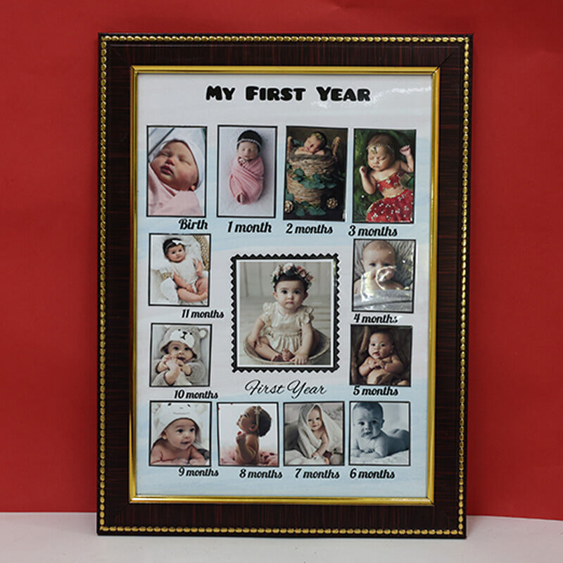First Year Baby Frame: A Journey of Milestones in Pictures – Loving Crafts